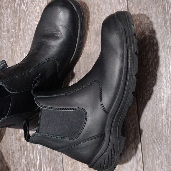 thorogood | Shoes | Thorogood Black Leather Chelsea Moto Boots Size 95 ...